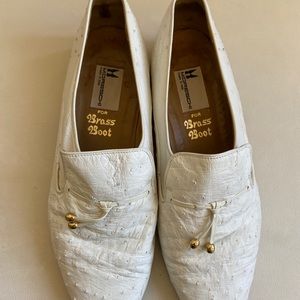 Moreschi | Shoes | Moreschi Ostrich Skin Italian Loafer Shoes White ...